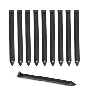 20pcs metal landscape edging stakes, 8.5in garden stakes landscape anchoring spikes for terrace board, landscape edging coil, grass barrier, bender board, garden liner