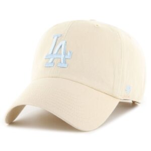 47 brand strapback cap clean up los angeles dodgers natural