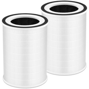 true kilo high efficiency filter, compatible with afloia kilo, kiloplus, kilo pro, miro, miro pro and morento kilo, true 360° 3-stage filtration for afloia kilo filter replacement, 2-pack