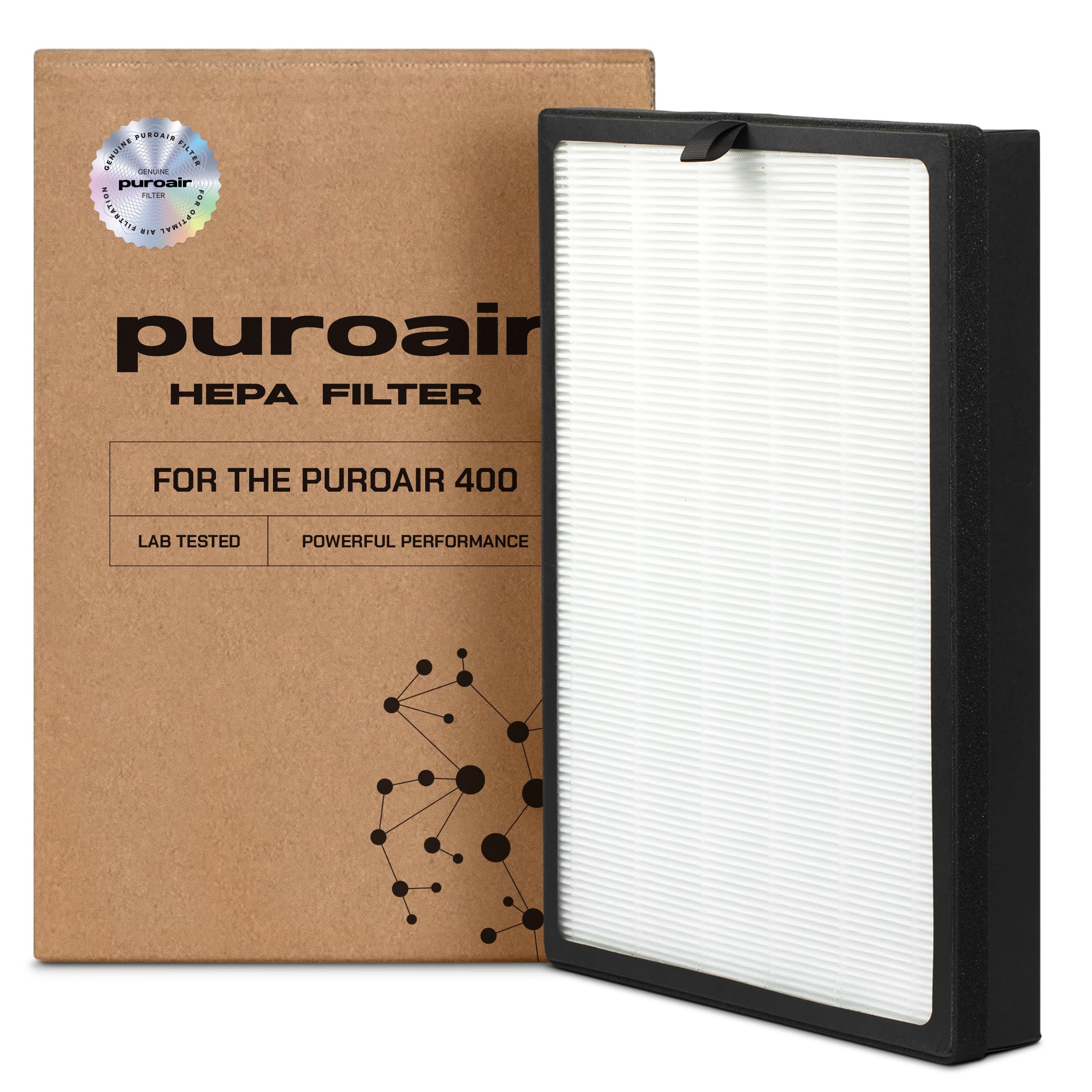 PuroAir 400 Air Purifier Replacement Filter - Replacement HEPA Filter for PuroAir 400 - Captures Up To 99% of Pet Dander, Smoke, Pollen, Dust, Mold, Odors (Pack of 1)