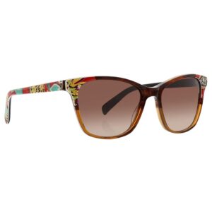 vera bradley women's cheryl square sunglasses, rumba, 55