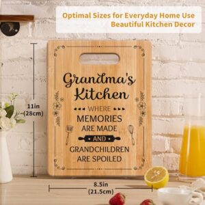 Grandma Gifts, Grandma Birthday Gifts - Unique Cutting Board - Best Gifts for Grandma from Grandchildren - Thoughtful Mothers Day Christmas Gifts for Grandma Grandmother Gift Ideas