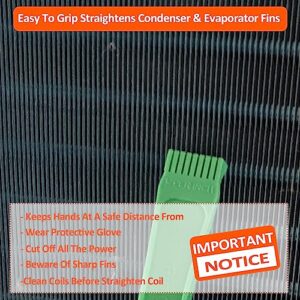 Vypart FCR6 AC Coil Fin Comb Straighter-Radiator Condenser Fin Comb(6 Fin Combs Covering 12 Size Fins)