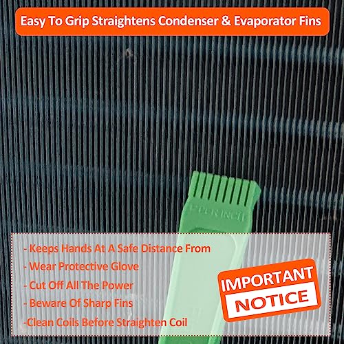 Vypart FCR6 AC Coil Fin Comb Straighter-Radiator Condenser Fin Comb(6 Fin Combs Covering 12 Size Fins)