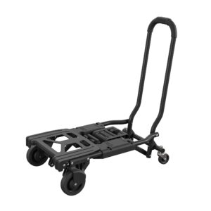 CoscoProducts 12223BLK1E Shifter 2 in 1 Folding Hand Truck/Cart with Large Toe Plate, Black