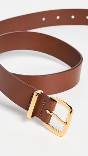 Madewell Women's The Essential Leather Belt, Warm Cinnamon, Brown, M