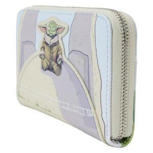 Loungefly The Mandalorian Grogu Stone Glow in the Dark Wallet, Amazon Exclusive