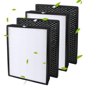 2 pack hepa filter fy2422/30 and 2 pack filter fy2420/30 alternative replacement for philips ac2889,ac2887,ac2882,ac3829 air purifier filters