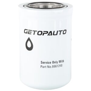 GETOPAUTO 6661248 Hydraulic Oil Filter Compatible with Bobcat 730 731 732 741 843 853 A220 A300 S100 S130 T110 T140,John Deere 110 4044M 4049R Replaces LVA10419 6661248 6630977 P164375