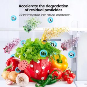 Yottew Fridge Deodorizer Rechargeable Refrigerator Deodorizer Air Freshener Reusable Fridge Odor Eliminator for Fridge, Car, Closet, Wardrobe，White