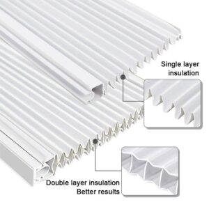 Window Air Conditioner Side Panels with Frame, 2023 New Air Conditioner Accessories Room AC Accordion Filler Curtain Kit Replacement, Adjustable Insulation AC Side Panel Include Frames