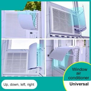 peachbasket Window Air Conditioners Windshield Universal - Room Air Conditioner Window Baffle - Prevent Direct Blowing of Cold Air - Air Conditioning Unit Baffle [20.87"X7.87"] Croppable