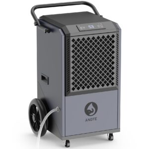 305 pint commercial dehumidifier for industrial sites, 9000 sqft large spaces commercial grade dehumidifiers with drain hose for basements, water damage restoration, 38 gallon/day.