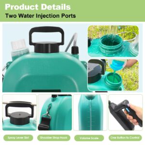 Battery Powered Sprayer 2 Gallon, Upgrade Powerful Electric Sprayer with 3 Mist Nozzles, Rechargeable Handle, Retractable Wand, Garden Sprayer with Adjustable Shoulder Strap for Lawn,Garden,Cleaning