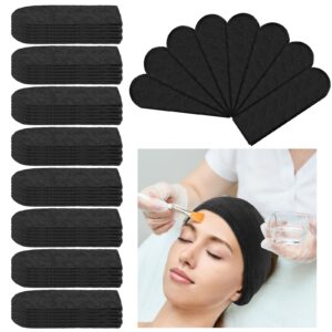 preboun 24 pcs microfiber towels - absorbent spa headbands for women, fast drying salon towel wraps for hair cutting and shampoo (black)