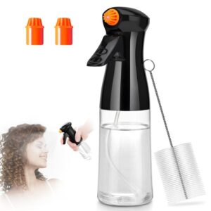 Leaflai Olive Oil Sprayer, 200ml Rotatable Nozzle Olive Oil Spray Bottle for Cooking Premium Oil Mister with Brush Oil Spritzer for Air Fryer, BBQ, Salad, Baking,Grilling Kitchen Gadgets