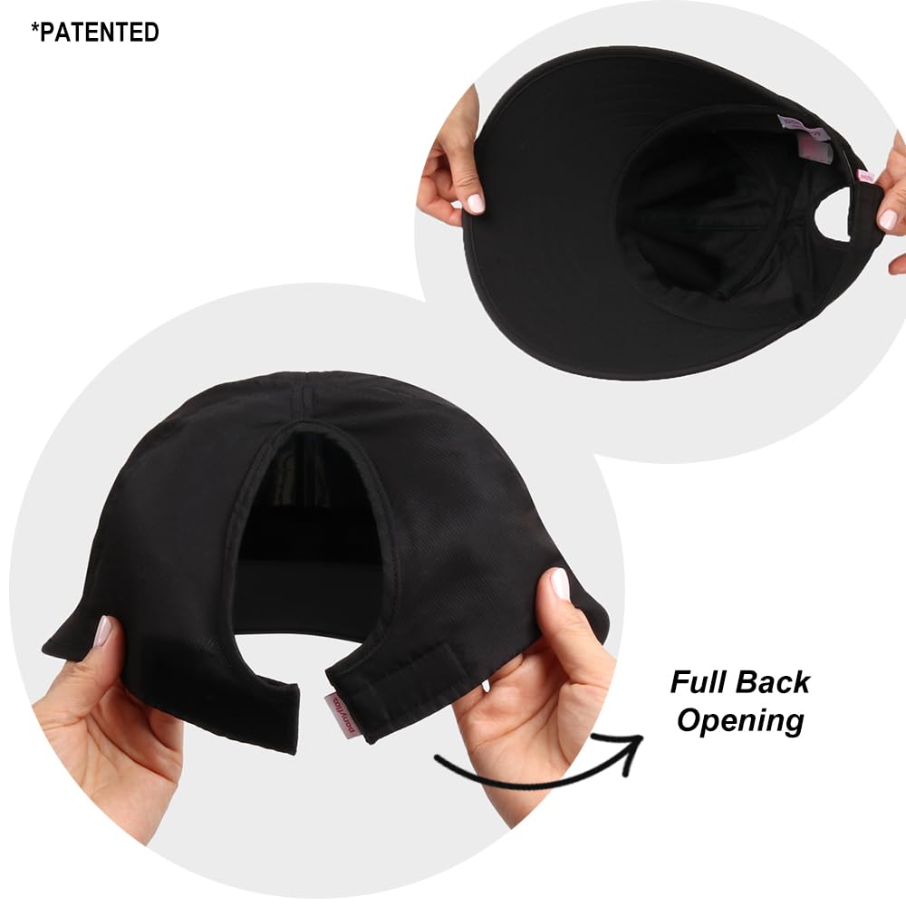 Ponyflo Sunblocker Wide Brim Hat-Black