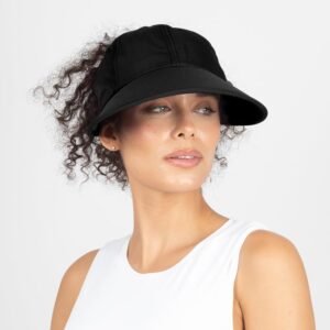 Ponyflo Sunblocker Wide Brim Hat-Black