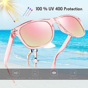 Pibupibu 10 Pack Neon Party Sunglasses Bulk, Wholesale Retro 80s Clear Colorful Mirrrored Lens Sunglasses Party Favors