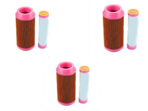 huawell 6 pcs inner outer air filter for kubota zd323 zd326 zd331 zero turn lawn mowers replaces part# k3181-82250 & k3181-82240