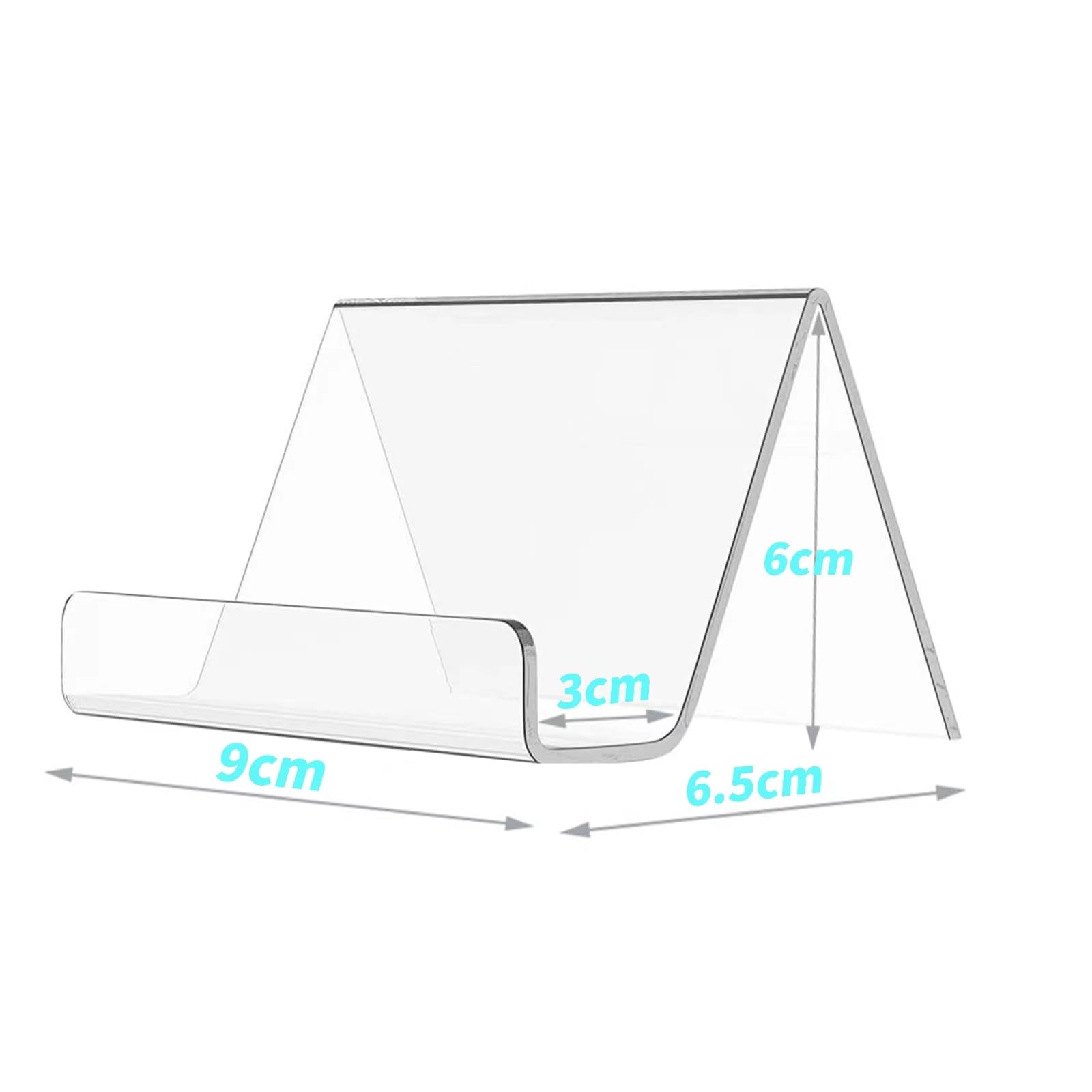 KEHHVCY Business Card Holder for Desk, Business Card Holders Holds Up to 60 Cards, Clear Business Card Holder, Acrylic Card Holder for Business Card Display, Exhibition and Office(3 Pcs