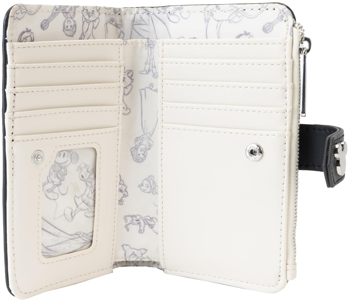 Loungefly Disney100th Anniversary Sketchbook Flap Wallet