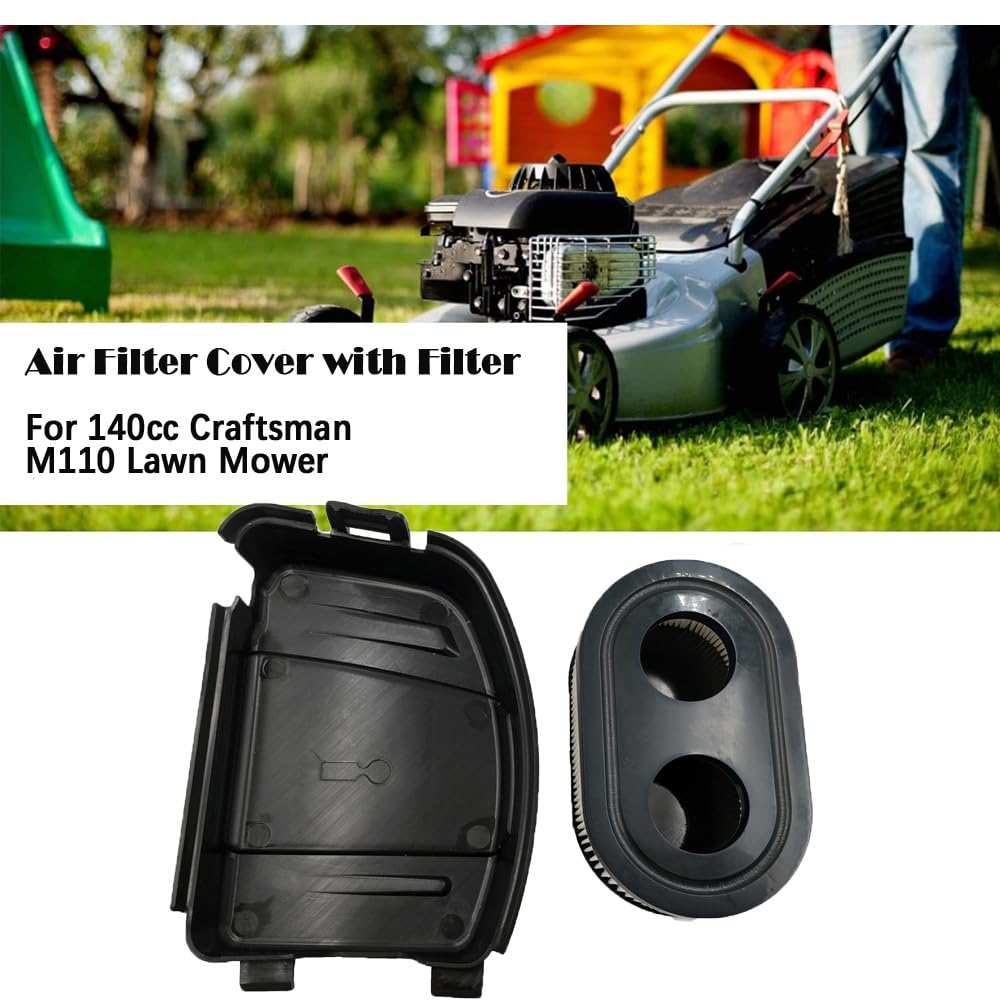 LIZAPUS Air Filter Cover with Filter Compatible with 140cc Craftsman M110 Lawn Mower