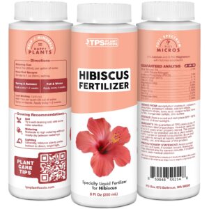 Hibiscus Fertilizer for Tropical and Flowering Plants, Liquid Plant Food 8 oz (250mL)