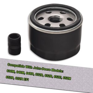 TY26640 Oil Filter Wrench - AM125424 Engine Oil Filter Kit Compatible With John-Deere Replaces GY20577,AM39687, AM119567, AM101207, TY26640