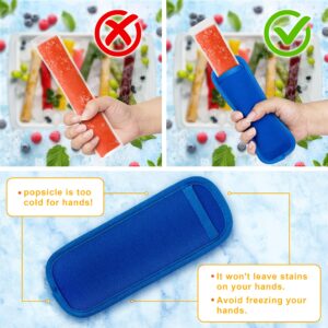 Reusable Popsicles Frozen Bags Ice Pop Stick Sleeves for Kids, Popsicles Molds for Reusable Yogurt Tubes Popsicle Bulk Ice Pops Holder, Useful Popsicle Holders for kids No Drip