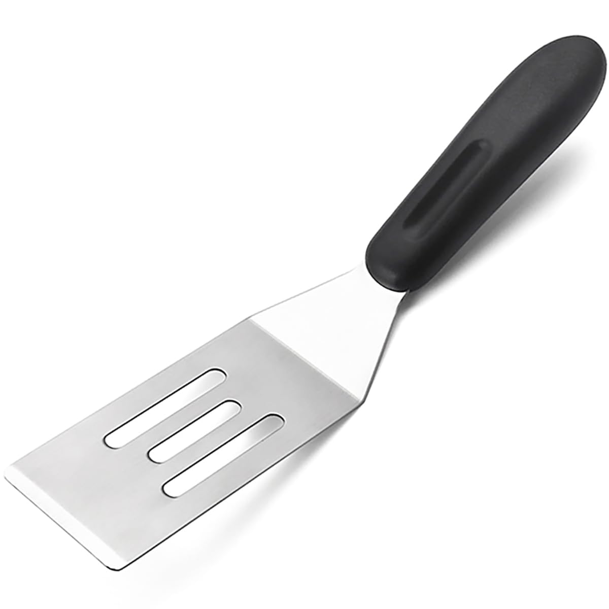 Small Metal Spatula,Mini Spatula for Flipping, Cooking and Baking,Stainless Steel Brownie Spatula with Non-Slip Handle for kitchen Use