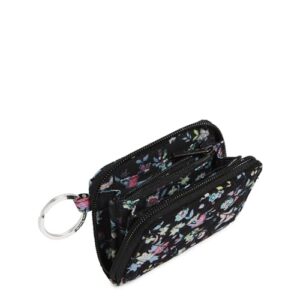 Vera Bradley Women's Cotton Petite Zip-around Wallet With Rfid Protection, Botanical Ditsy, One Size