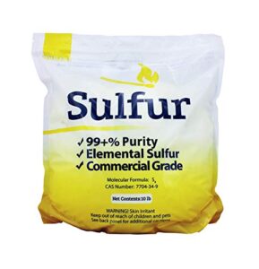 duda energy 10 lb yellow sulfur powder fertilizer, commercial grade, elemental