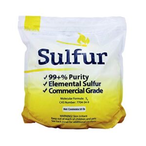 Duda Energy 10 lb Yellow Sulfur Powder Fertilizer, Commercial Grade, Elemental