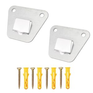 alamic wall fan mounting bracket wall mount fan brackets holders for oscillation fans concealed bracket support hook for wall-mount fan - 2 pack