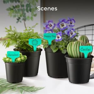 GROWNEER Nursery Pots with Drainage Holes Pack of 24 Pots 3.5/4.5/5.5/6.5 Inch and Plant Label Flexible Seedling Pots Seed Starting Planter for Indoor Outdoor, Flowers, Succulents, Cactus