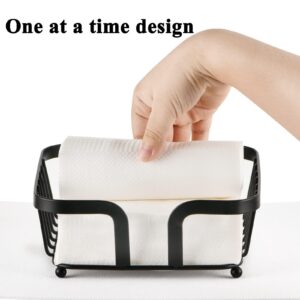 Napkin Holder, Napkin Holder for Table, Kitchen Napkin Holders for Paper Napkins, Napkin Dispenser, Table Black Napkins Holder, Modern Dining Table Decor Napkins Holders, Metal Paper Towel Holder