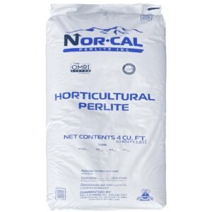 norcal perlite horticultural organic certified premium screened coarse – garden indoor outdoor plants – soil additive better aeration and drainage - 4 cubic feet (103 quarts) 1 bag