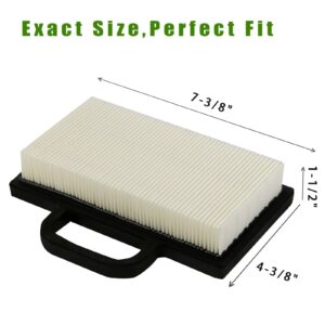 DemJamr 499486S Air Filter with 273638S Pre Filter Compatible with BS 18-26 HP Intek V-Twins Engine, Replace for BS 499486 698754 691007 695667 Air Cleaner