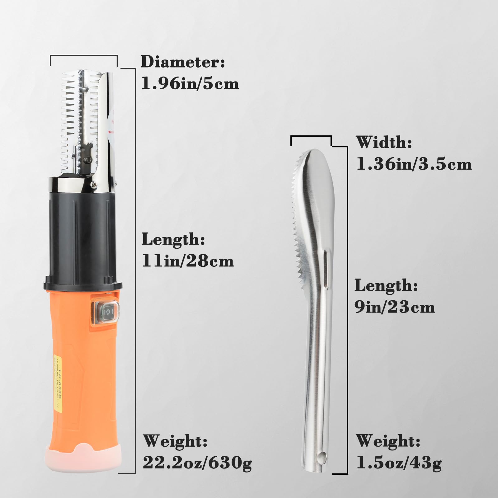 Cordless Electric Fish Scaler Tools,Built-in 12v Rechargeable Battery,2 Cutter Heads,Two-way Rotated,IPX7 Waterproof,Electric Fish Scaler Remover,Fish Scale Remover,Professional Fish Descaler Tool