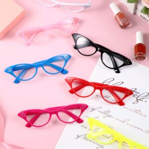 Kanayu 35 Pairs 1950s Glasses Bulk 50s Cat Glasses Costume Glasses for Sock Hop Party 1950s Party Decorations