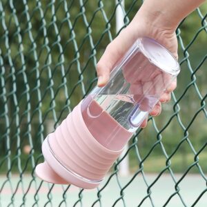 Kuoleopa Shaker Bottle for Protein Mixes，24 oz，Protein Shaker Bottles with Whisk Ball, Mixer Bottle, Protein Bottle,Portable Pre Workout Whey Protein Drink Shaker Cup，Pink