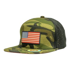 triple nikel | usa american flag patriotic snapback camo hat for men or women