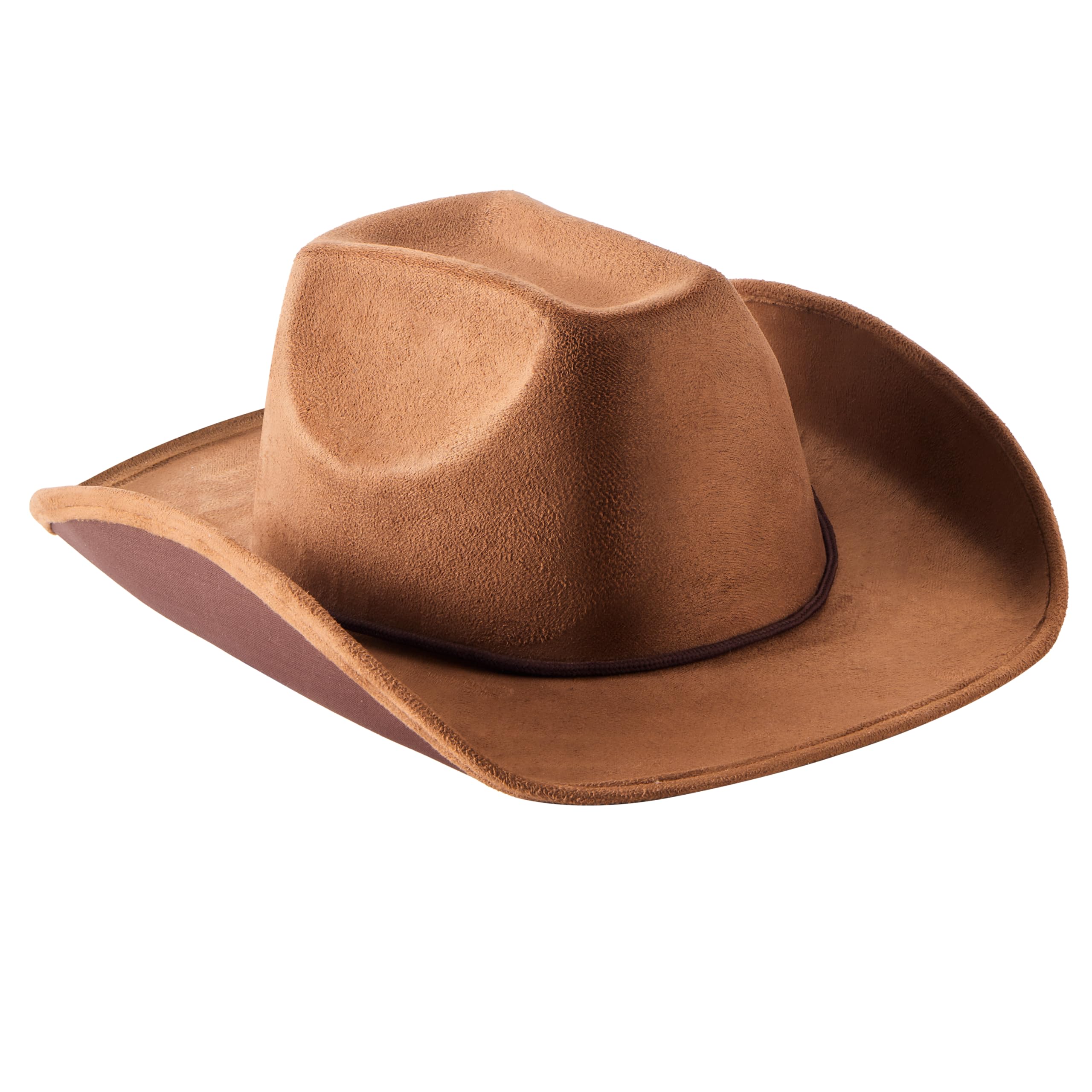 Spooktacular Creations Halloween Unisex Cowboy Hat, Adults Cowboy Costume, Brown Western Cowboy Hat Accessories for Adults and Kids Cosplay Dress-Up Party