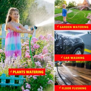 AyayaBoss Garden Hose Nozzle, Water Spray Nozzles for Garden Hose, Durable High Pressure Water Hose Sprayer Nozzle with 10 Patterns for Watering Plants, Washing Cars, Cleaning Patio, Showering Pets