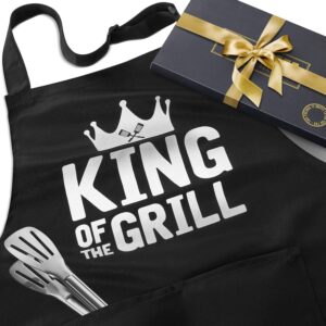 gifts for men, funny gifts for dad - fathers day, birthday, christmas, valentines day, grilling gifts for men, husband, boyfriend, brother - cooking bbq grilling aprons gifts for men him, chef gifts