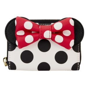 loungefly disney minnie rocks the dots accordion wallet