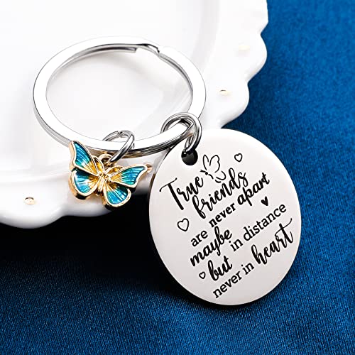 Ouligay 5Pcs Friend Keychain Friendship Keychain Friendship Gifts for Women Female Bestie Bff Best Friends Birthday Gifts Long Distance Friendship Gift Friends Are Never Apart Keychain