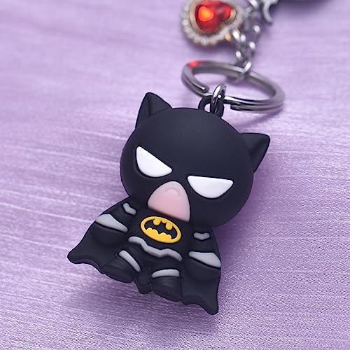 B*tman Merchandise Keychain Superhero Gifts For Teen Girls Daughter Women Birthday Gift Keychains