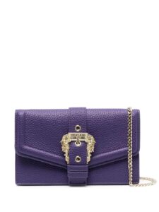 versace couture purple sketch grainy wallet, berry, m